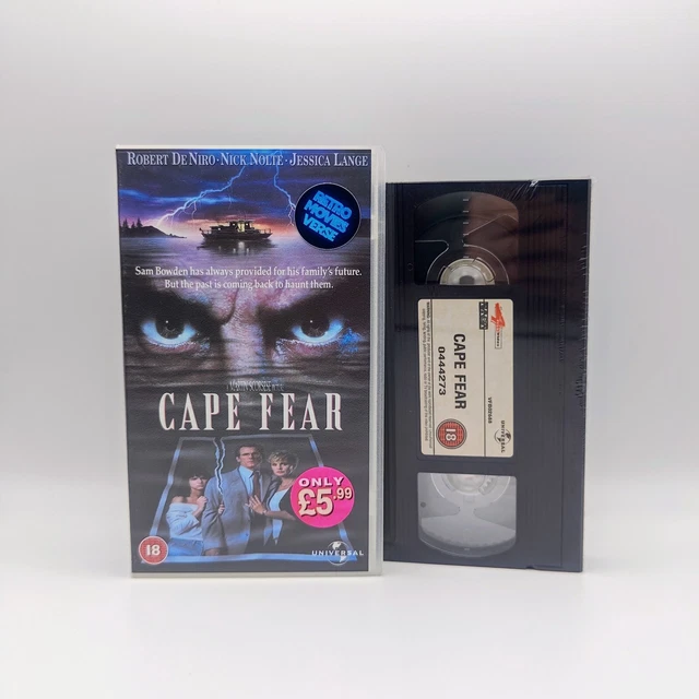 CAPE FEAR VHS New and Sealed Video Tape Robert De Niro Martin Scorcese ...