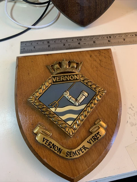 HMS VERNON Stone Frigate Ww2 Royal Navy Plaque £12.50 - PicClick UK
