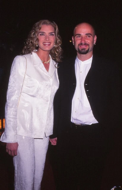 DIA BROOKE SHIELDS et Andre Agassi 1997 format Ko photographe P13-18-5 ...