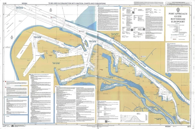 ADMIRALTY 8015 PORT Approach Guide Rotterdam Europoort Chart Map ...