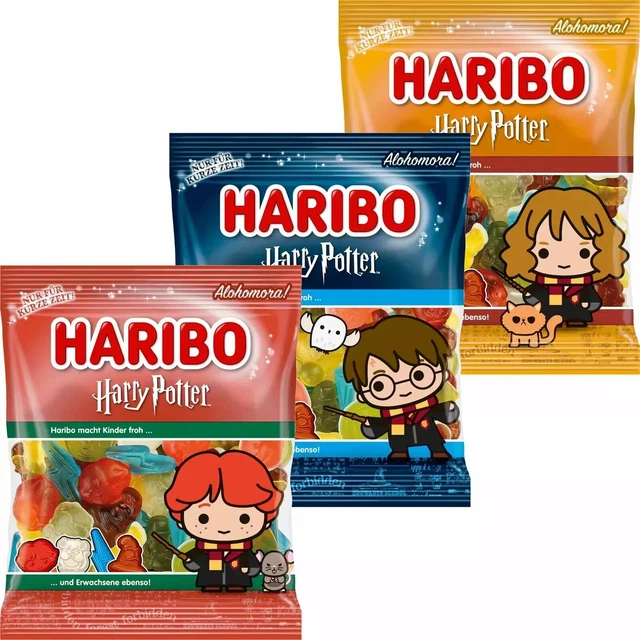 HARIBO HARRY POTTER Hermine Ron Weasley Fruchtgummi Limited 3 Beutel je ...
