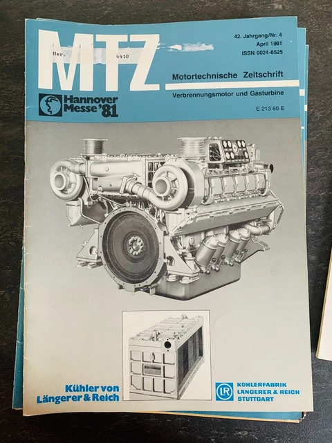 MTZ MOTORTECHN. RIVISTA 1981/4 motore Porsche (TOP) 924 M15, VW Formula ...