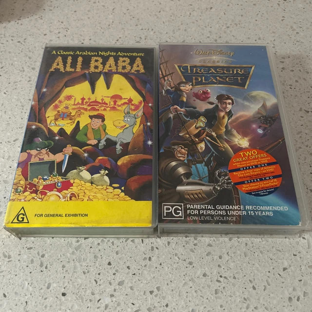 TREASURE PLANET & Ali Baba - Walt Disney Vhs Video's $19.99 - PicClick AU
