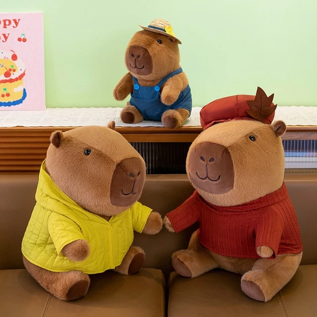 DRESS UP CAPYBARA Plush Toy Cartoon Capibara Fluffty Doll Christmas Toy $22.97 - PicClick AU