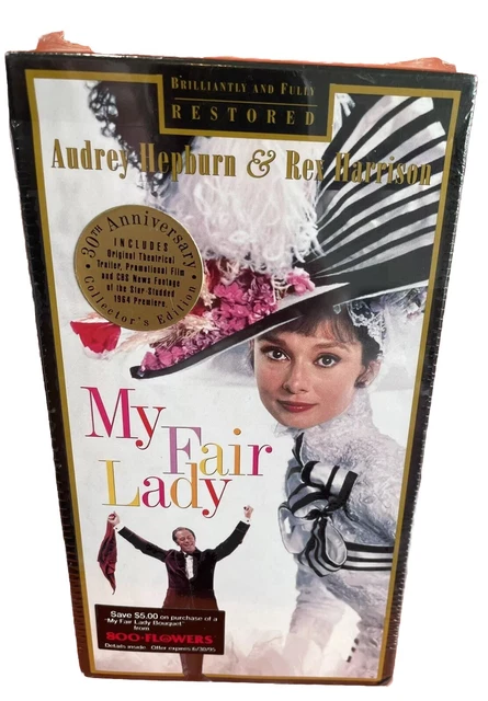 MY FAIR LADY VHS 1994 2 Tape Set FACTORY SEALED 30th Anniversary Edition Hepburn £4.07 - PicClick UK
