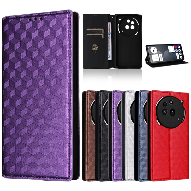 FOR NOTHING PHONE 3A Pro , Fashion Grid Wallet Leather Stand Cover ...