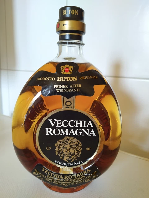 VECCHIA ROMAGNA PRODOTTO Buton Originale Brandy Etichetta Nera 0,7 EUR 25,00 - PicClick DE