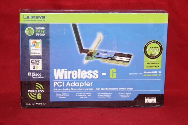 LINKSYS WIRELESS-G WMP54G 2.4GHZ, PCI Adapter. $15.00 - PicClick