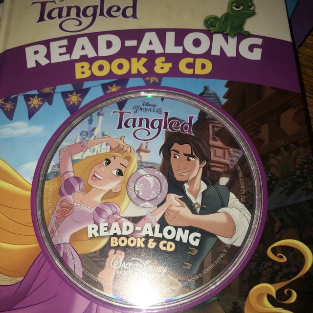 DISNEY PIXAR PRINCESS Tangled Read-Along Storybook & CD HB Like NEW $5. ...