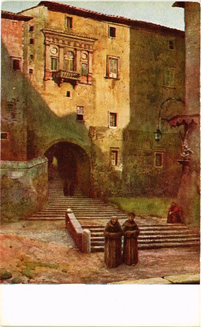 CPA AK ROMA Gradinata S Francesco Paola-a casa dei Cesarini ITALY ...