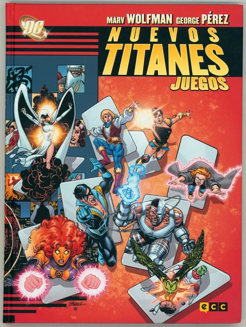 GEORGE PEREZ PEDIGREE Collection ~ New Teen Titans Games HC ECC Spanish ...