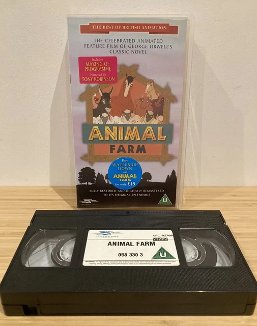 ANIMAL FARM VHS video tape George Orwell animated fIlm EUR 11,77 ...