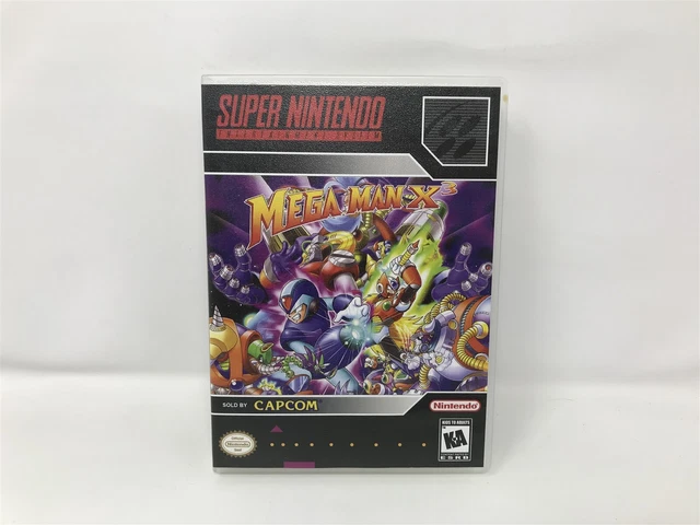 MEGA-MAN X X-2 X3 - Super Nintendo Snes - Lot of 3 Custom Hard Case Box ...