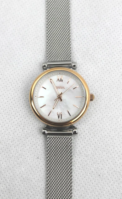 FOSSIL ES4614 DAMENUHR Carlie Mini Edelstahl mit Geschenkbox, 3 ATM EUR ...