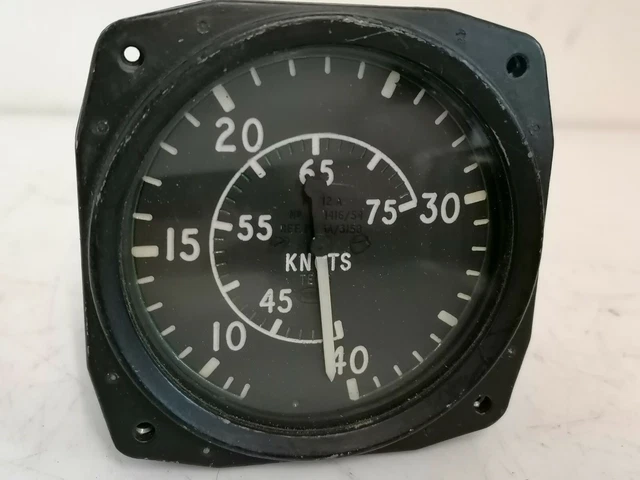 RAF HUNTER AIRCRAFT ASI Air Speed Indicator MK12A Ref No: 6A/3158 £36. ...