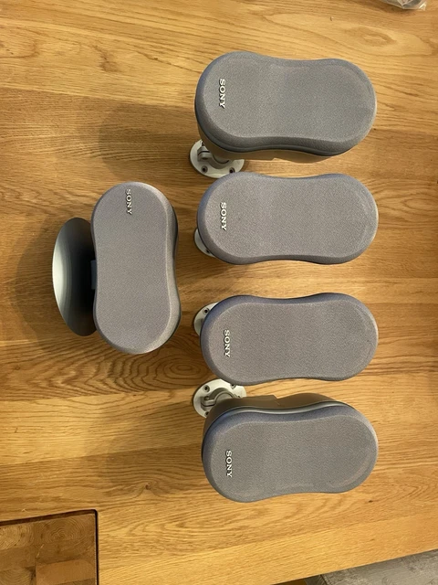 SONY SS-MS835 EXTENDED Definition 5 x Silver Speakers & Wall Mounts £ ...