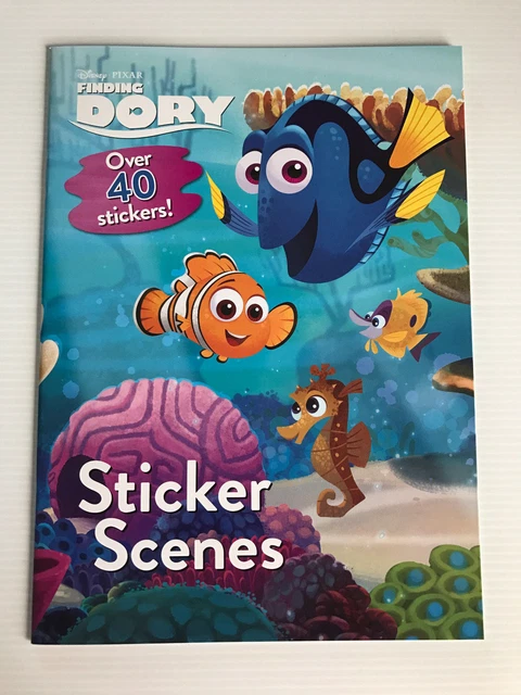 BRAND NEW DISNEY Pixar Finding Dory Soft Cover Kids Sticker Scenes ...