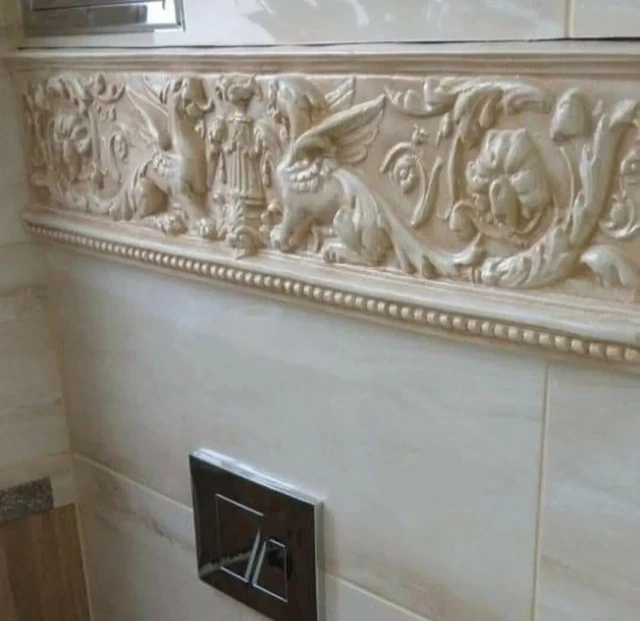 STONE FACADE STUCCO gripper bas-relief Greek marble stone stucco Greek ...