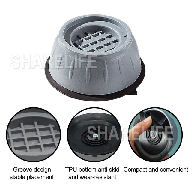 8X WASHING MACHINE Support Pads Anti Vibration Leg Stopper Foot Pad ...