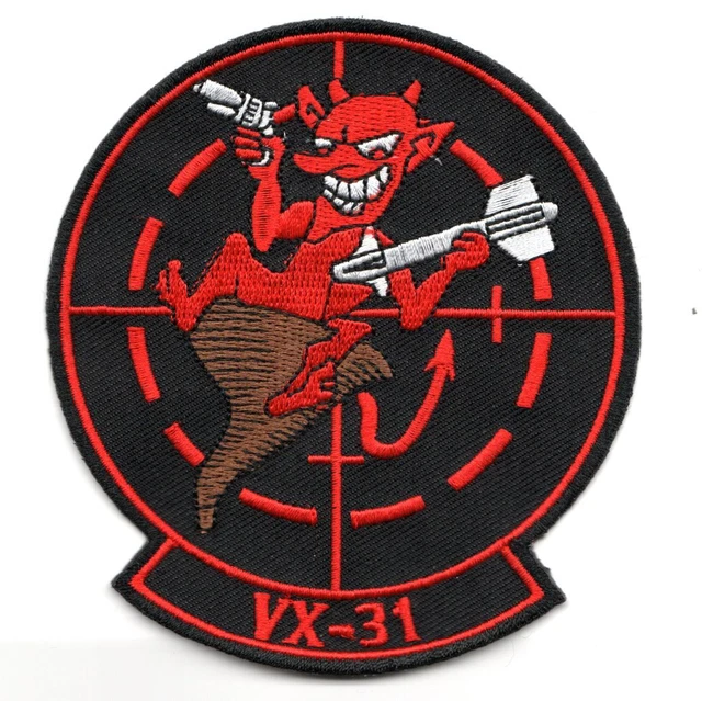 4& VX-31 SQUADRON Top Gun Maverick Red Horns Dust Devils Embroidered ...