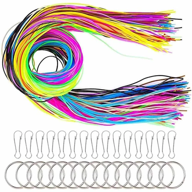 200 PCS SCOUBIDOU Scooby Strings DIY Plastic Lacing Cord in 20 Colours ...
