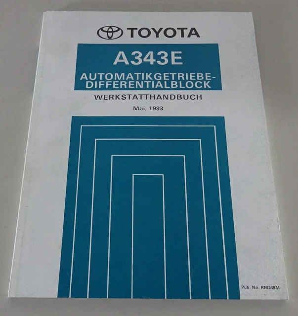 MANUEL D'ATELIER TOYOTA Automatikgetriebe-Differentialblock A343E ...
