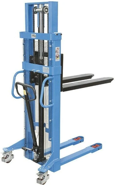 CARRELLO ELEVATORE SOLLEVATORE pallet transpallet manuale a pedale 1000 ...