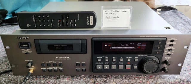 SONY PCM-R500 PRO Studio Dat Recorder Remote Excellent Serviced ...