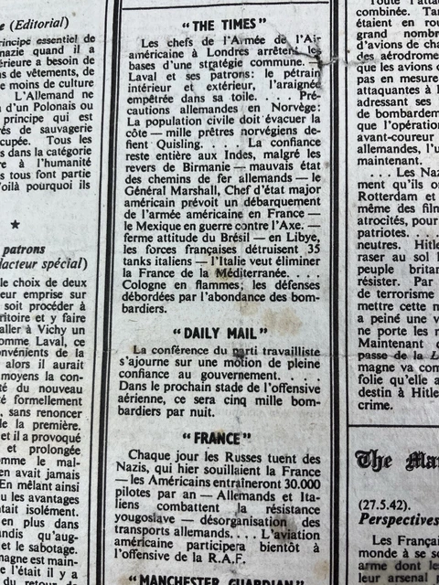 RARE TRACT ROYAL Air Force 1942 Review Of The Free Press Corsica Libya ...