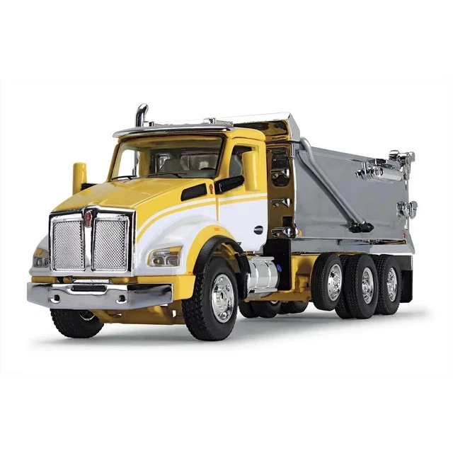 FIRST GEAR 1/64 scale Kenworth T880 Rogue Dump Yellow/White/Chrome NEW ...