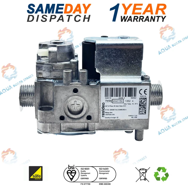IDEAL LOGIC + Combi 24/30/35 Boiler Gas Valve 175562 £113.98 - PicClick UK