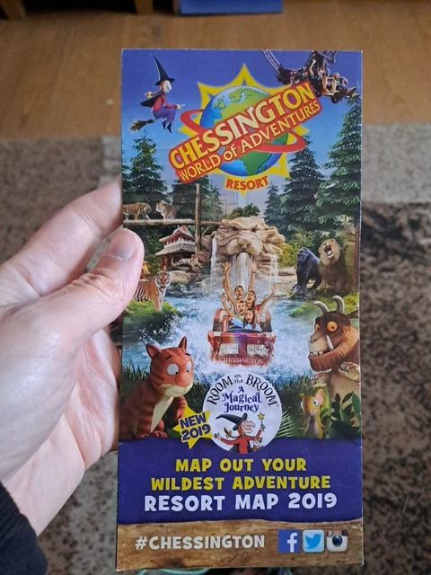 CHESSINGTON WORLD OF Adventures Resort Map 2019 £1.75 - PicClick UK