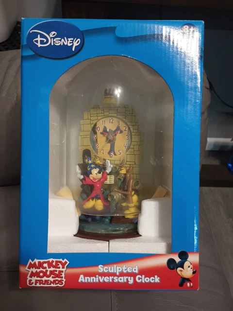 DISNEY MICKEY MOUSE And Friends Sculpted Anniversary Clock Disney ...