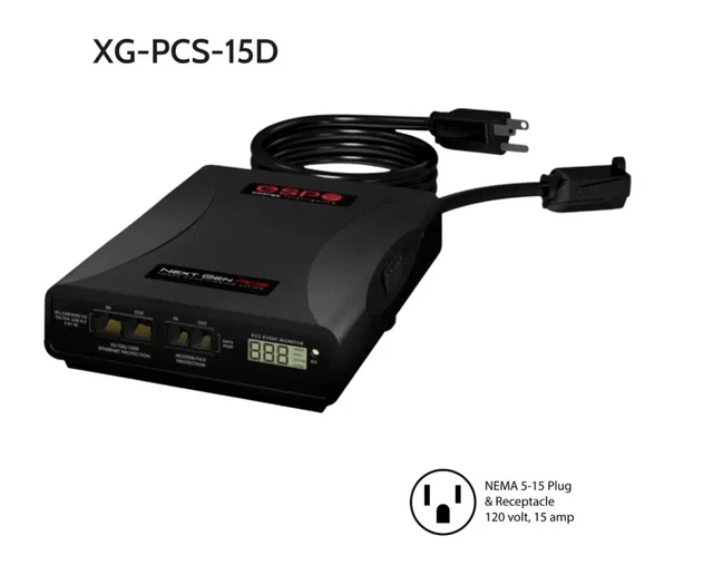 MONITOR DE ALIMENTACIÓN protector contra sobretensiones ESP XG-PCS-15D ...