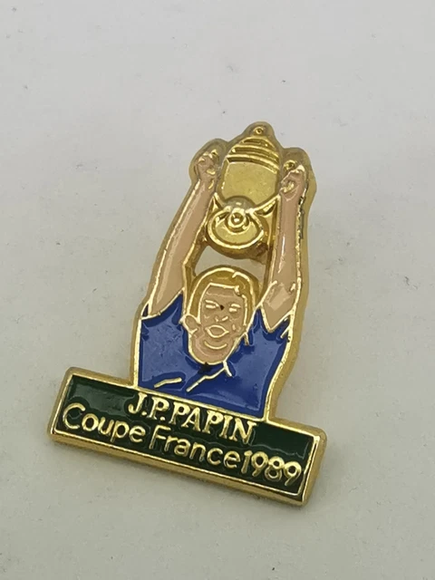 PIN'S VINTAGE PINS Collector publicitaire Jean Pierre Papin 1989 v2 lot ...