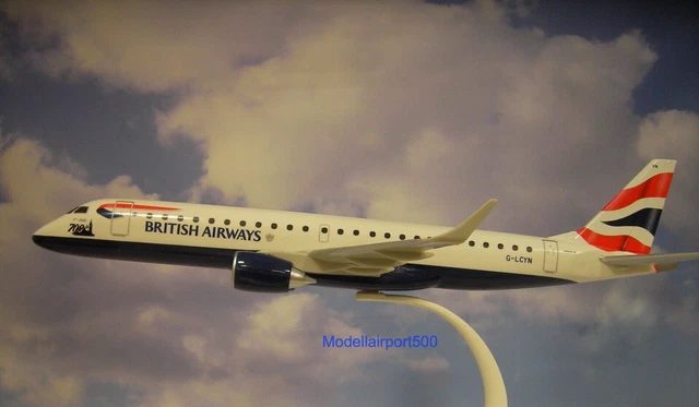 HERPA WINGS SNAP 1:100 Embraer E190 British Airways 613460 Model ...