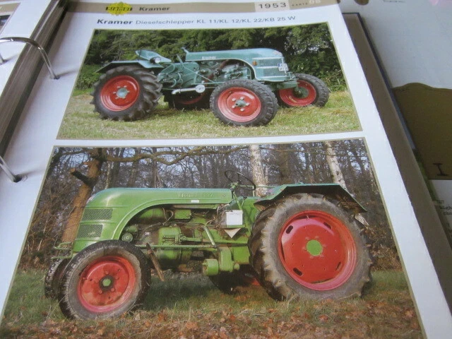 TRAKTOR ARCHIV KRAMER 07 Dieselschlepper KB 12, KB 17, KL 17, 1952 EUR ...