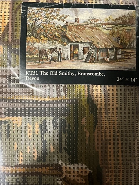 KINETIC TAPESTRY NEEDLEPOINT Kit - The Old Smithy, Branscombe, Devon ...