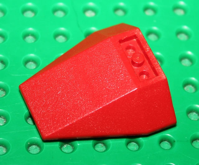 LEGO RED WEDGE 4x4 Triple Inverted ref 4855/set 1547 1752 6597 5591 ...
