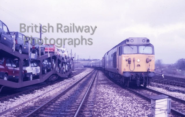 35MM SLIDE BR British Railways Diesel Loco 50005 Class 50 at Yeovil ...