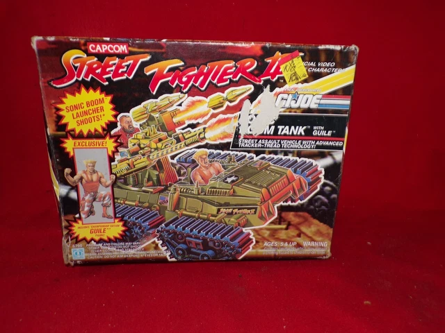 VINTAGE GI JOE Street Fighter II Sonic Boom Tank with Guile Action ...