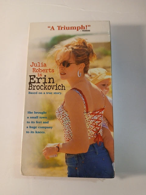 ERIN BROCKOVICH MOVIE VHS Vintage 2000 New SEALED £6.22 - PicClick UK