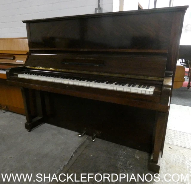 STEINWAY & SONS Upright Piano in Oyster Mahogany Model V £5,995.00 ...