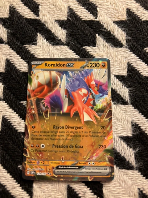 CARTE POKÉMON KORAIDON Ex 124/197 EV03 Flammes Obsidiennes FR EUR 3,00 ...