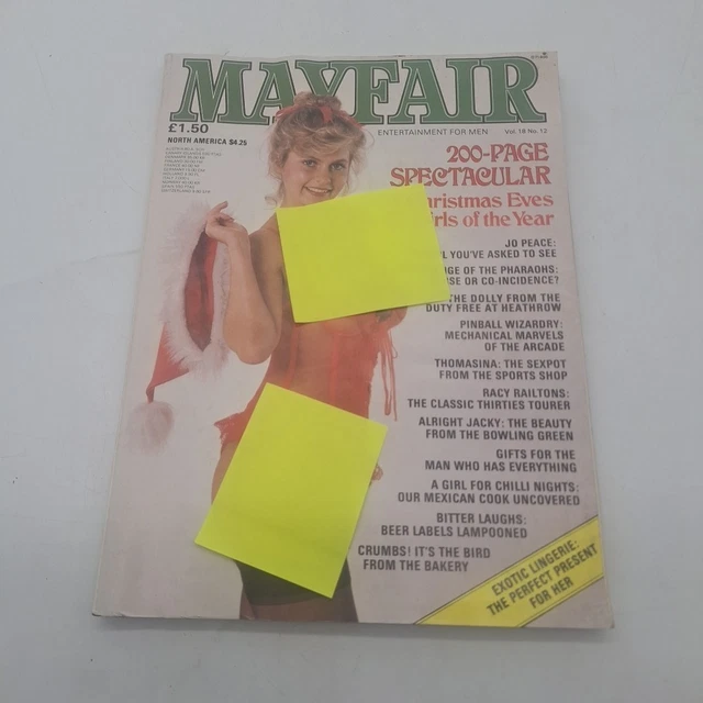 MAYFAIR MAGAZINE VOL 18 No.12. Centre Pages In Place. In Very Good ...