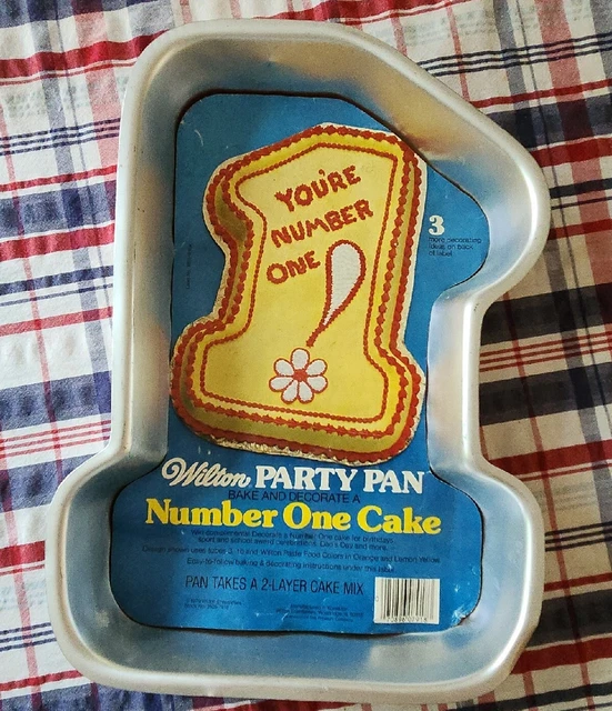 VINTAGE 1979 WILTON NUMBER ONE #1 CAKE PAN w/ INSERT $9.99 - PicClick
