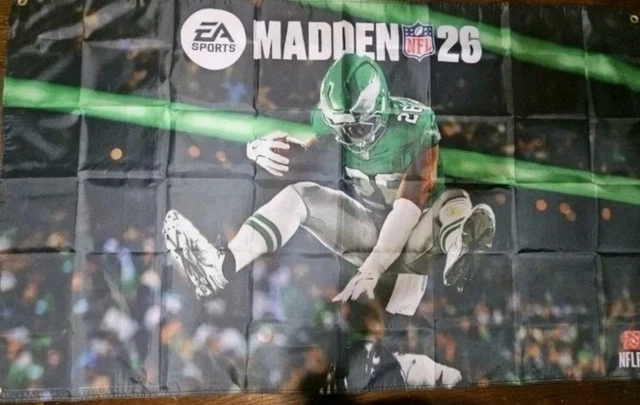 BRAND NEW SAQUON Barkley Madden 2026 Gamestop Exclusive Flag Eagles NFL ...