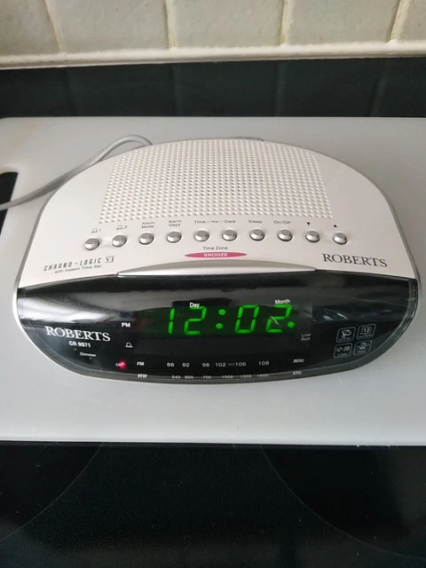 ROBERTS RADIO DUAL Alarm Clock CR9971 Chrono Logic VI £12.94 - PicClick UK