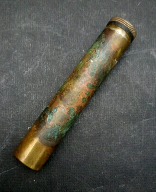 WW1 HJ&S ENFIELD Brass Machine Gun Oiler V5 13 Crown Militery British ...