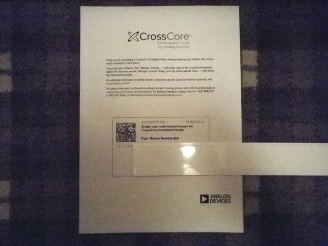 LICENCE CROSSCORE EMBEDDED Studio (CCES) - AD-CCES-NODE-1 ...